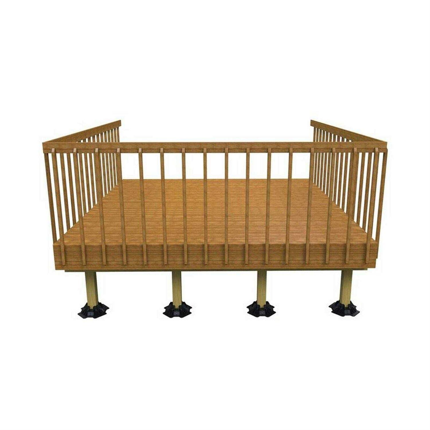 BuildTuff TuffBlock Polyolefin Plastic Deck Block - Shop Hardware Tools ...