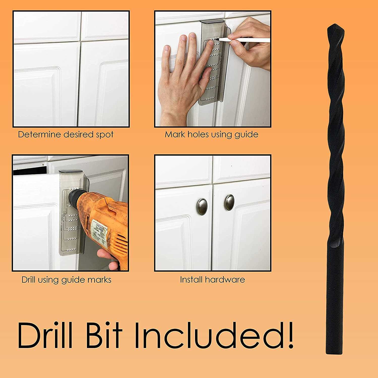 cabinet Door & Drawer Hardware Installation Template Kit by measurepro ...