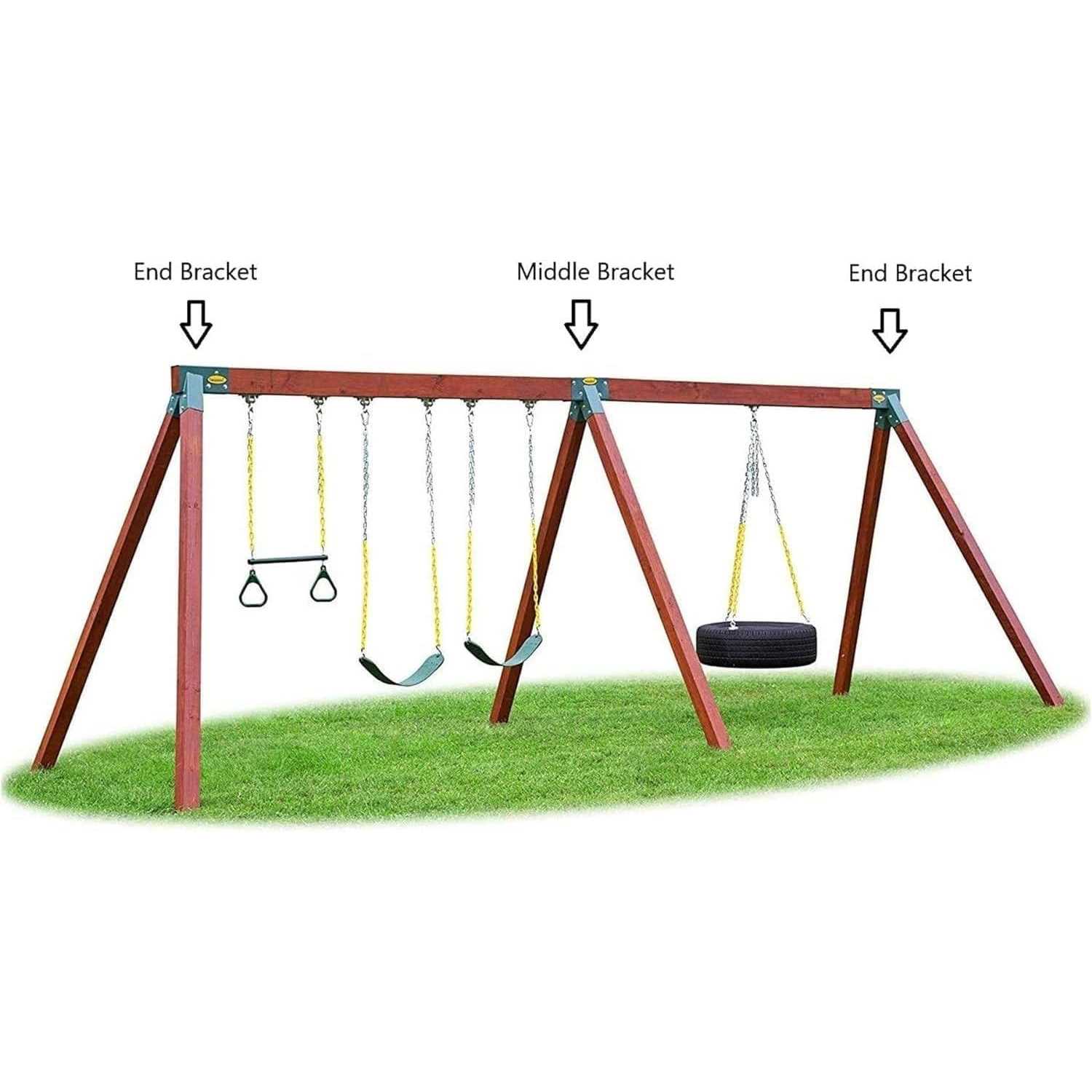 Eastern Jungle Gym Easy 1-2-3 A-Frame Swing Set - Shop Hardware Tools ...