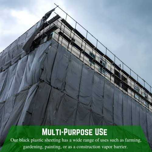 Farm Plastic Supply Black Plastic Sheeting mil Black Plastic Tarp - Shop Hardware Tools for Work ...
