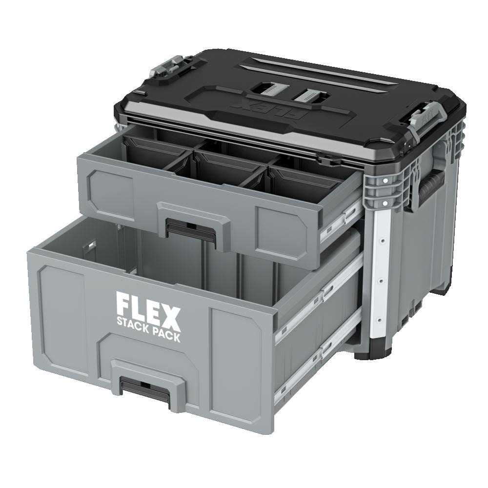 FLEX STACK PACK 2-Drawer Tool Box FS1106 - Shop Hardware Tools for Work ...