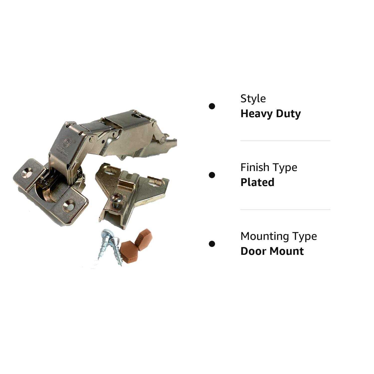 Ferrari 170 Degree Kitchen Door Hinge Kit for New or Replacement Door ...