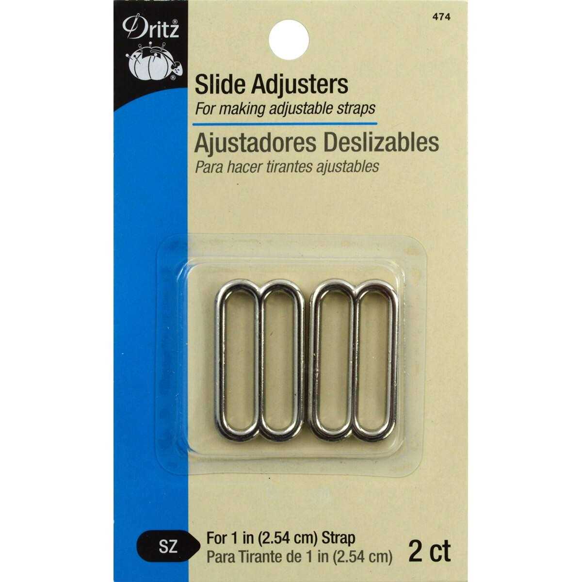 Dritz 1 inch Slide Adjusters-Silver - Shop Hardware Tools for Work and Home