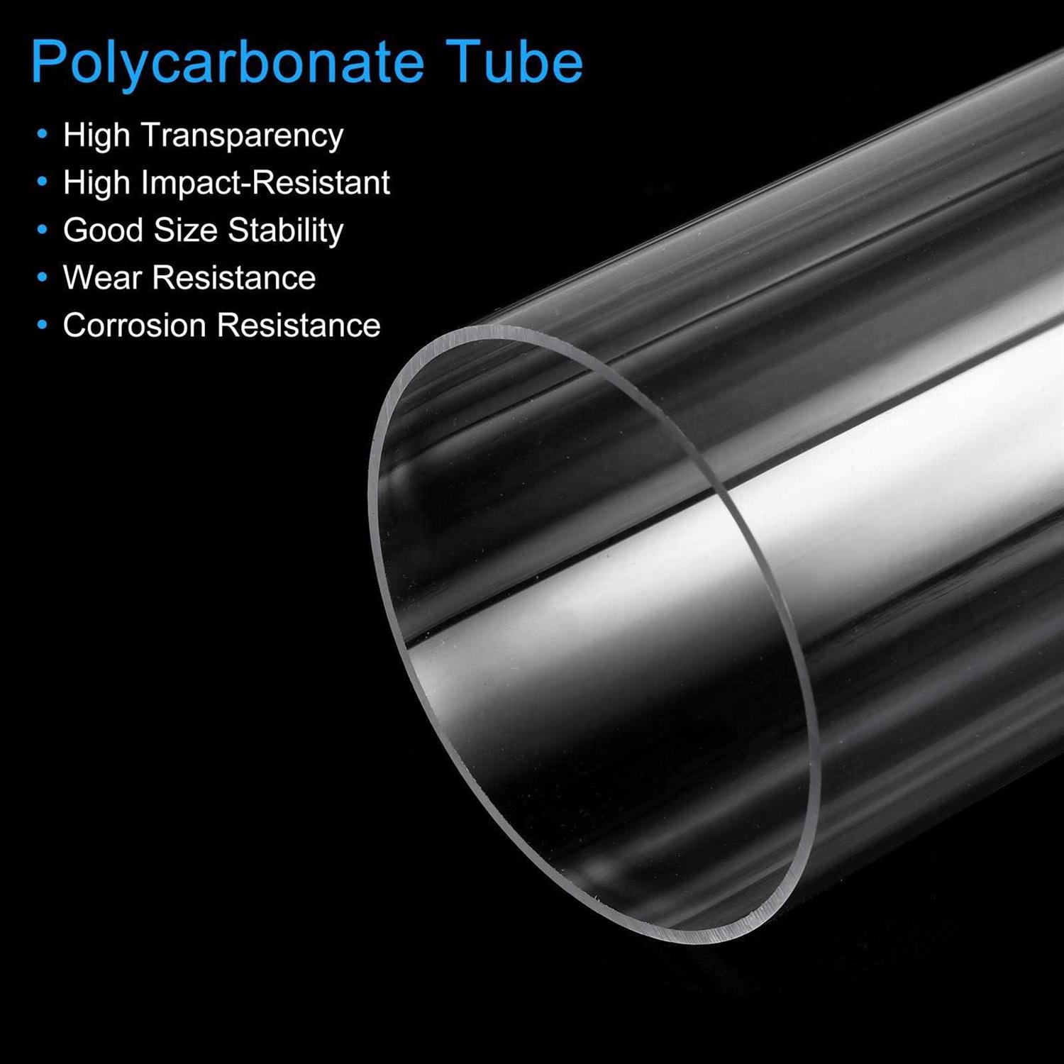 Harfington Plastic Pipe Rigid Polycarbonate Round Tubing High Impact ...