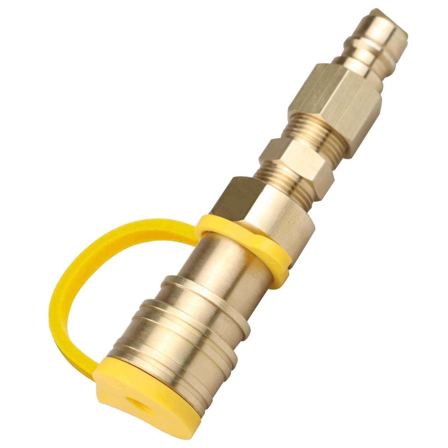 EXCELFU 3/8 Inch Natural Gas Quick Connect Fittings - Shop Hardware ...