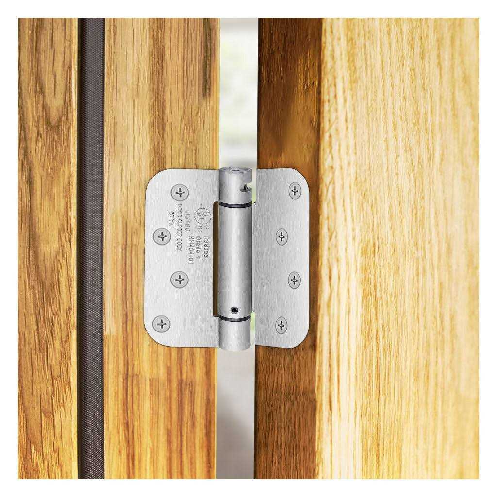 Dynasty Hardware 4 inch Spring Loaded Door Hinge Self Closing with 5/8 ...