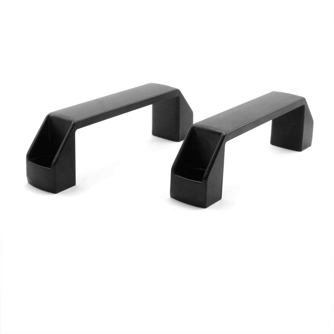 pzrt 2-pack black aluminium alloy handle rectangular industrial pull ...