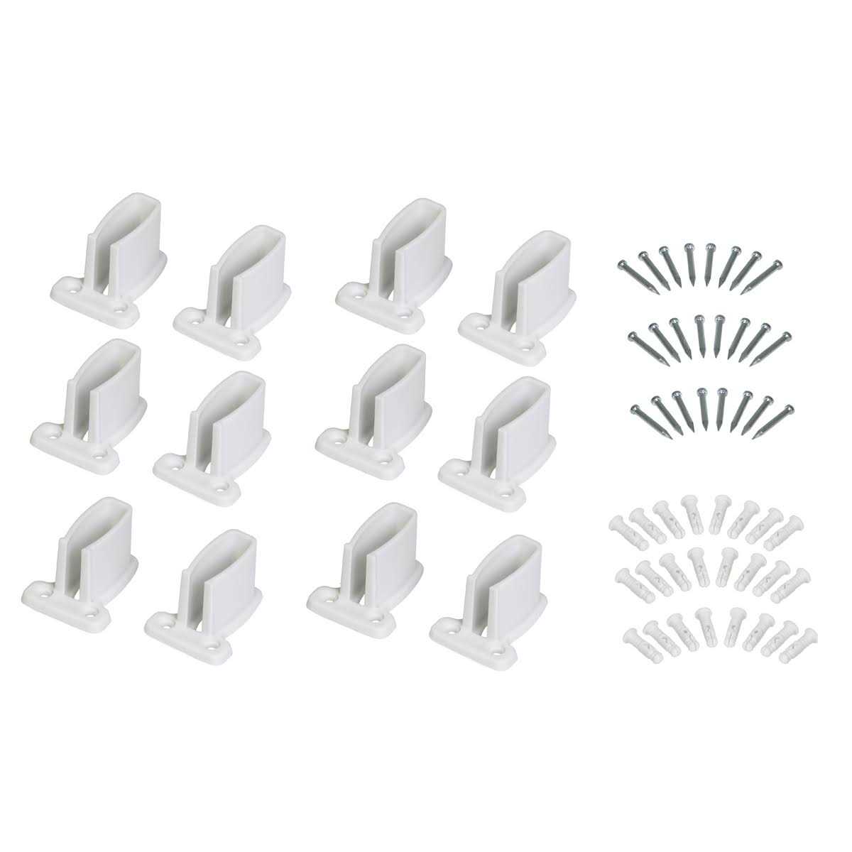 ClosetMaid White Plastic Wall Bracket - Shop Hardware Tools for Work ...