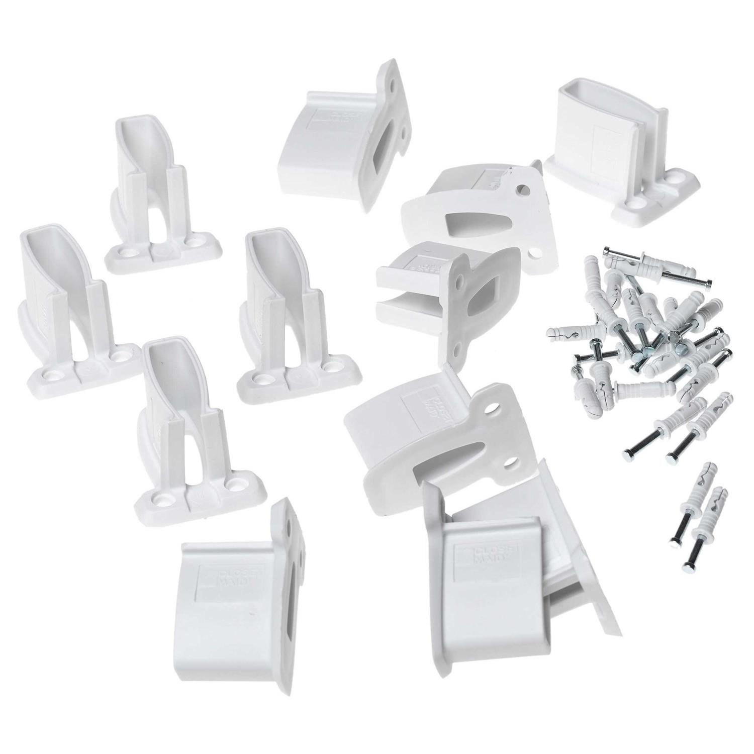 ClosetMaid White Plastic Wall Bracket - Shop Hardware Tools for Work ...