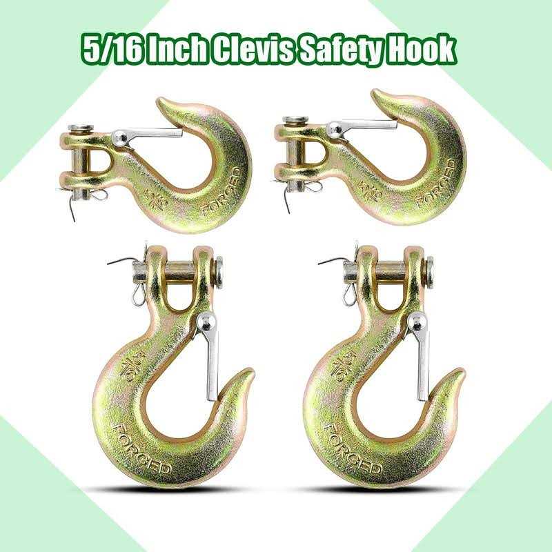 High-PQ Clevis Slip Hook Heavy Duty Forged Steel Safety Hook with Safety Latch - Shop Hardware ...