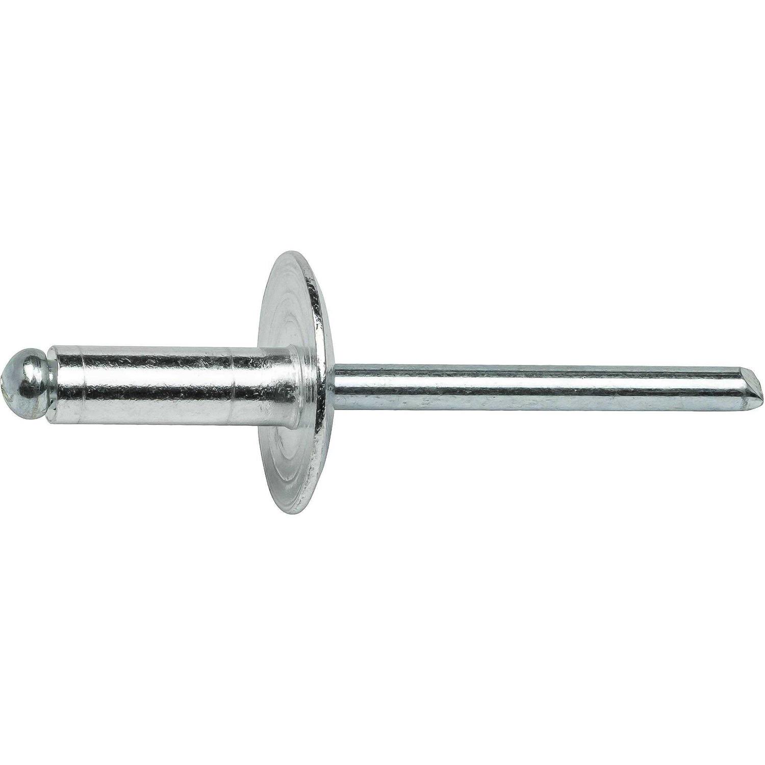Fastenere.com Large Flange Head Pop Rivets Aluminum Body Steel Mandrel ...