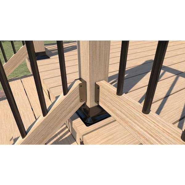 Pylex FIXRAIL Steel Railing Connector in Black - Shop Hardware Tools for Work and Home