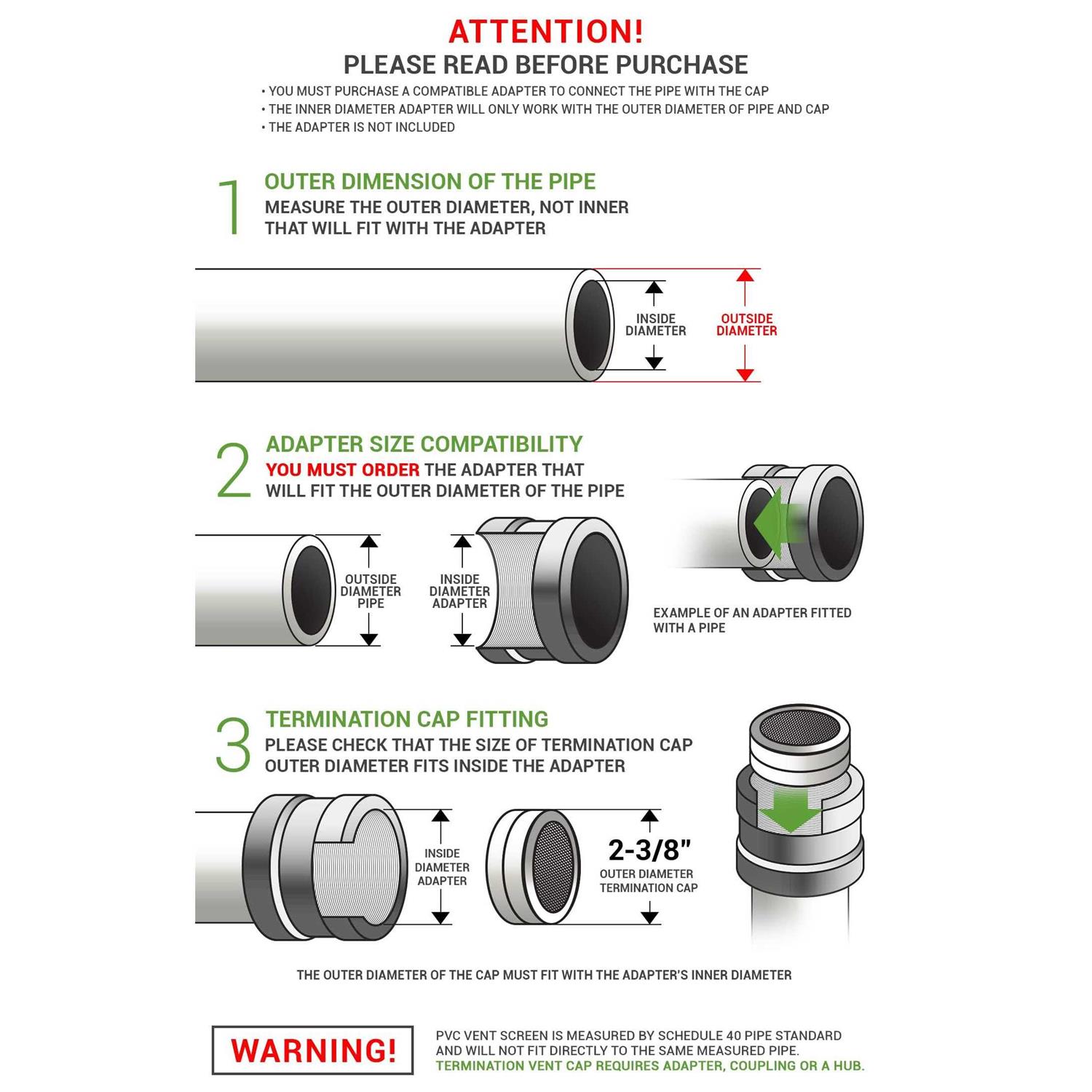 PVC Termination Cap Mesh Screen Vent Cover Furnace & Roof Vent Cap ...