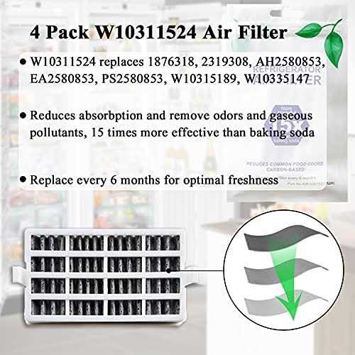 Funmit W10311524 Air Filter & W10346771A Freshflow Produce Preserver ...