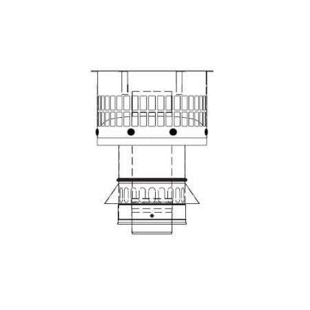 Rheem RTG20151P 3-Inch 5-Inch Tankless Water Heater Vertical Cap ...