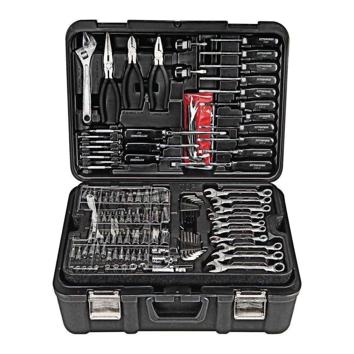 Pittsburgh Mechanics Tool Set - Shop Hardware Tools for Work and Home