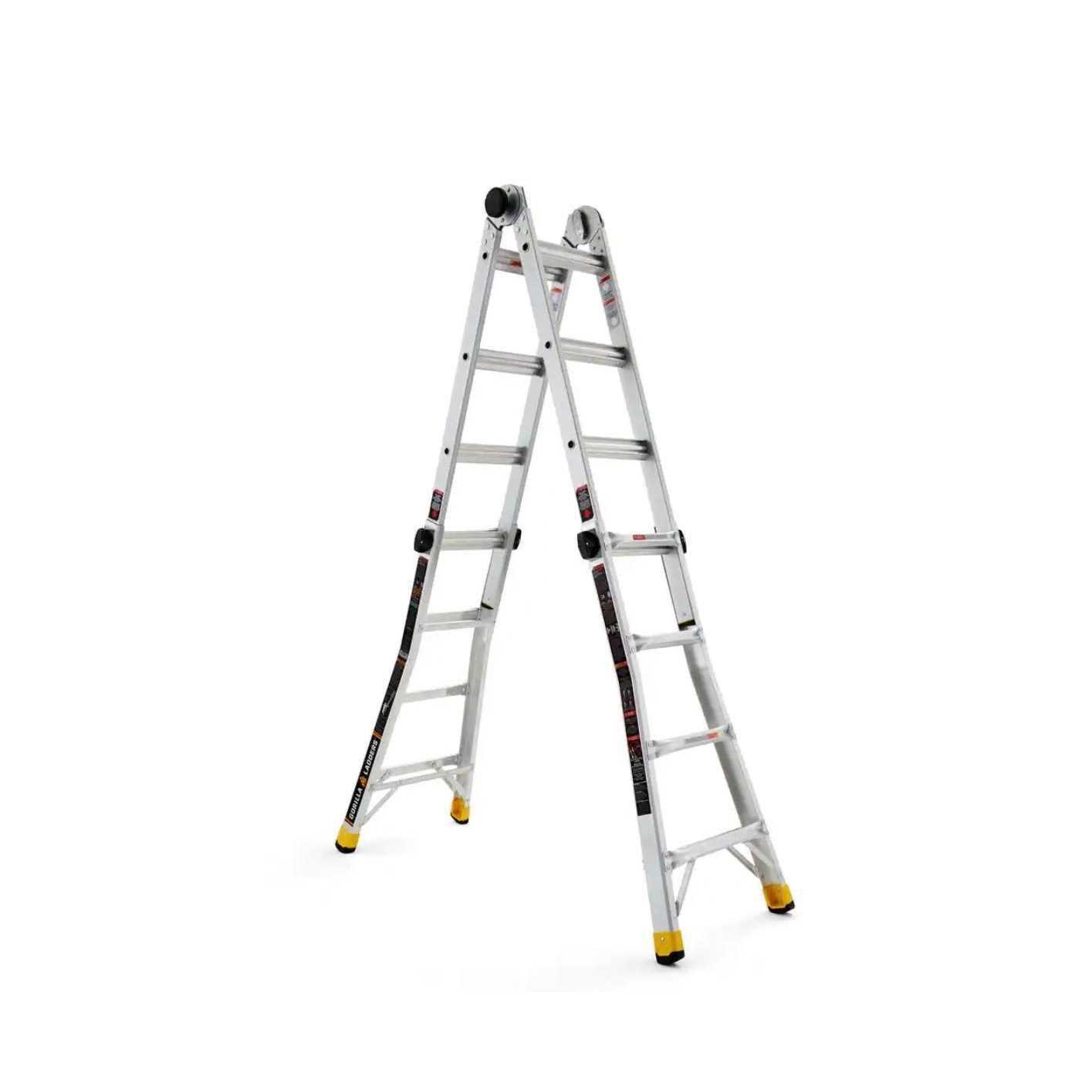 Gorilla Ladders 18 ft. Reach MPXA Aluminum Multi-Position Ladder with ...