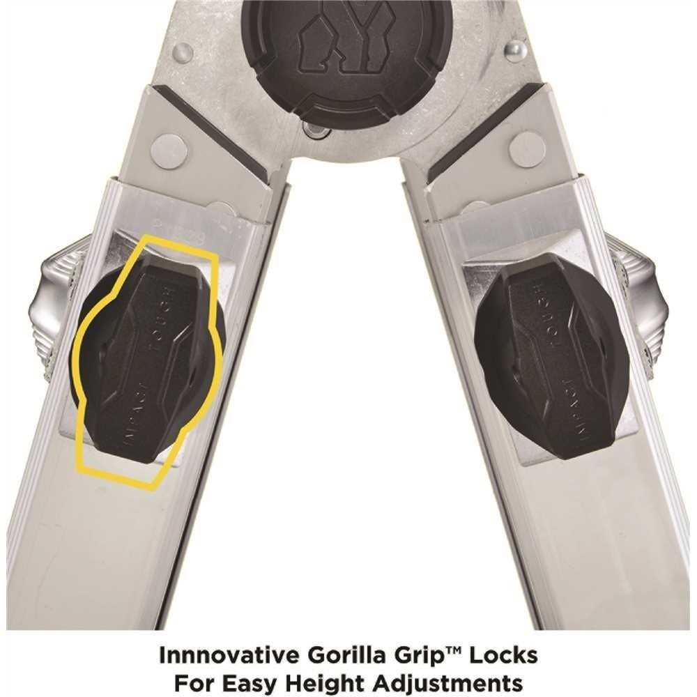 Gorilla Ladders GLMPXA-22 22 ft. Reach MPXA Aluminum Multi-Position ...