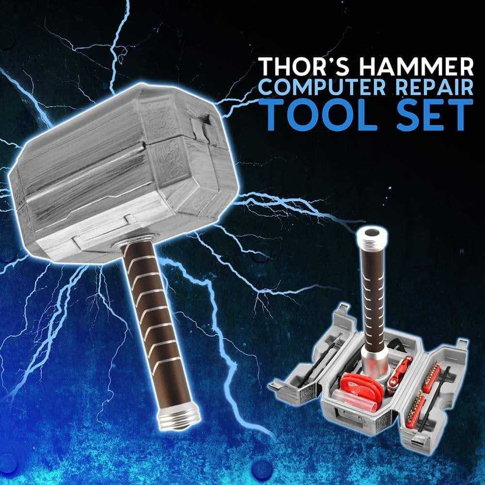 Marvel Avengers Thor's Hammer 30-Piece Tool Set - Shop Hardware Tools ...