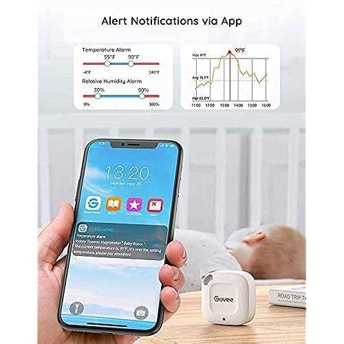 Govee Hygrometer Thermometer, Wireless Thermometer, Mini Bluetooth ...
