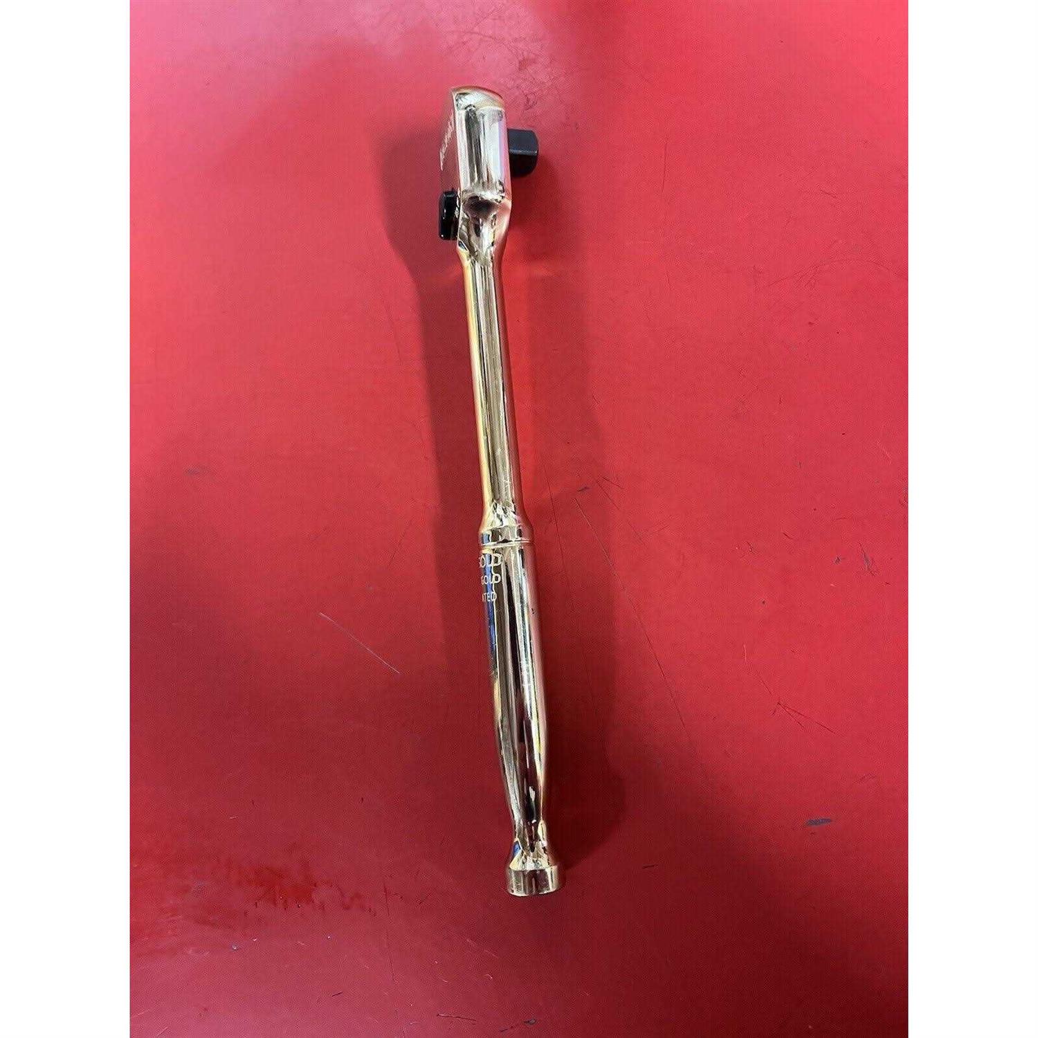 Icon 3/8 in. Drive Professional Special Edition Gold Plated Ratchet ...