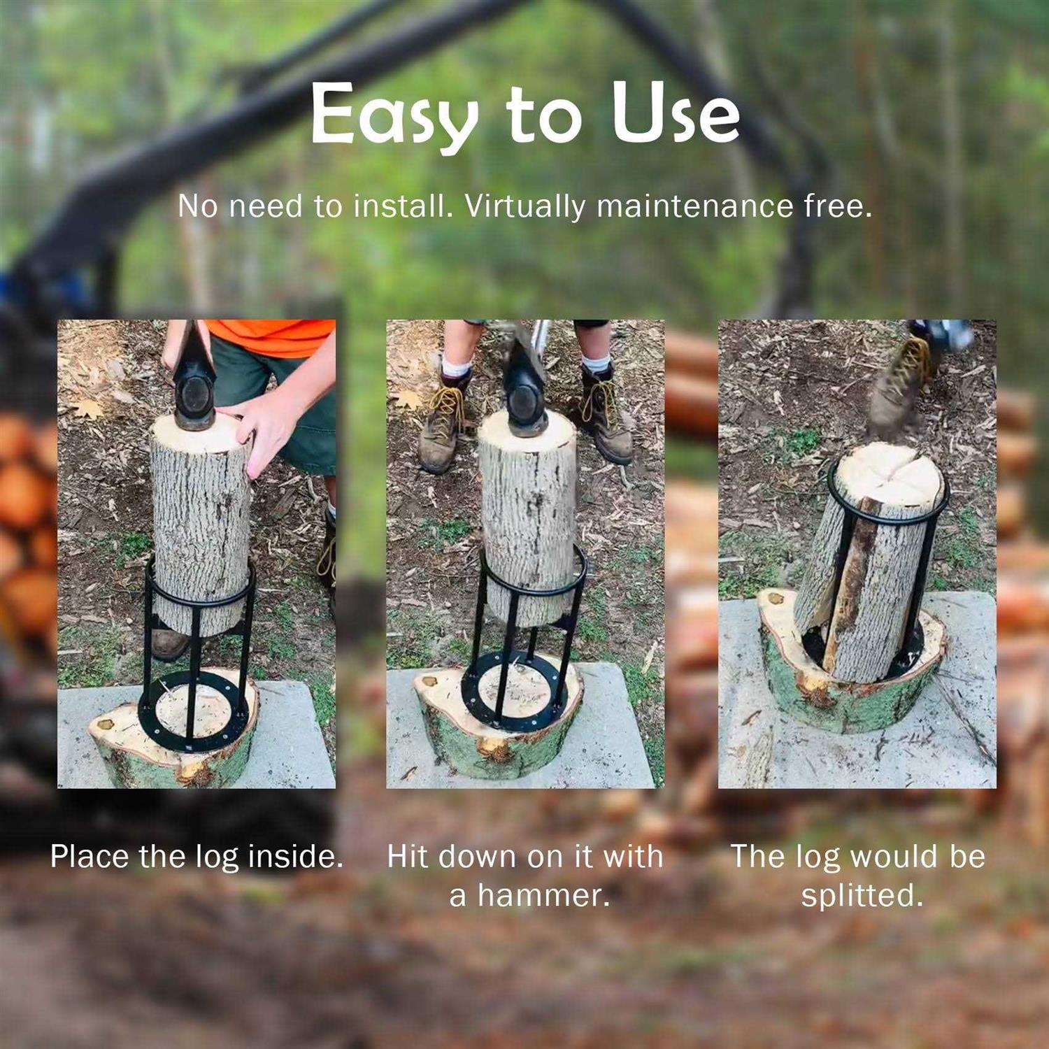 Piripara Firewood Splitter Kindling Wood Cracker Manual Log Wood ...