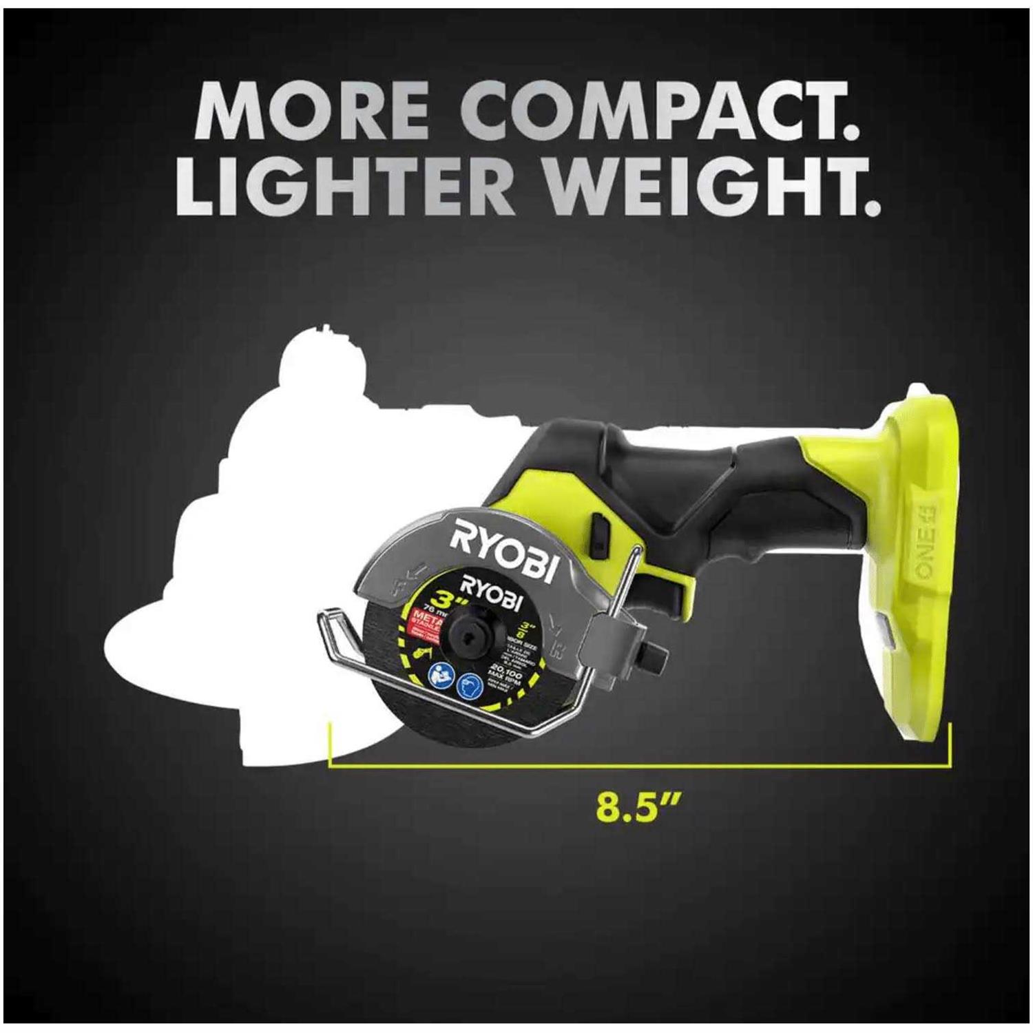 Ryobi ONE+ HP 18V Brushless Cordless Compact Cut-Off Tool - Shop ...
