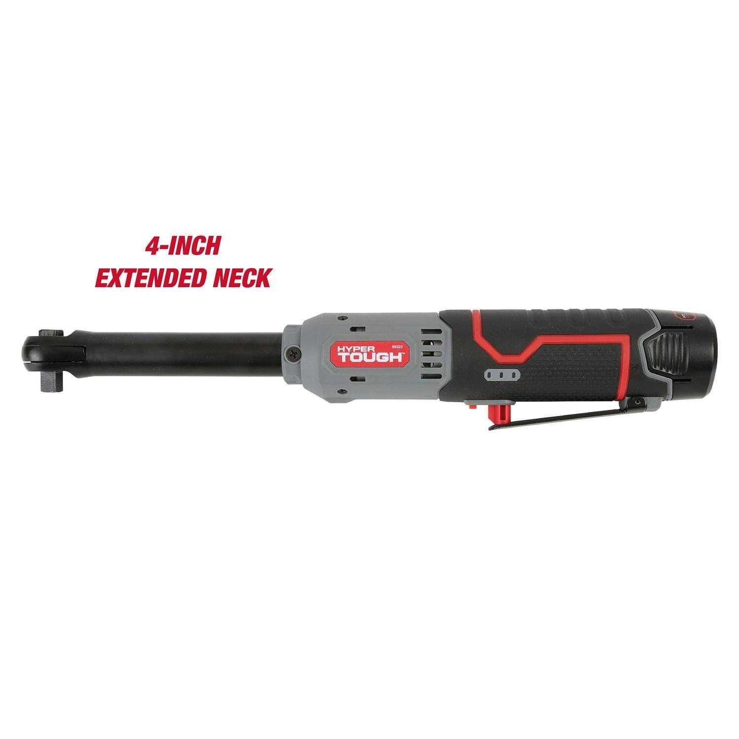 Hyper Tough 12V Max* 3/8-in Lithium-Ion Cordless Extended Reach Ratchet ...
