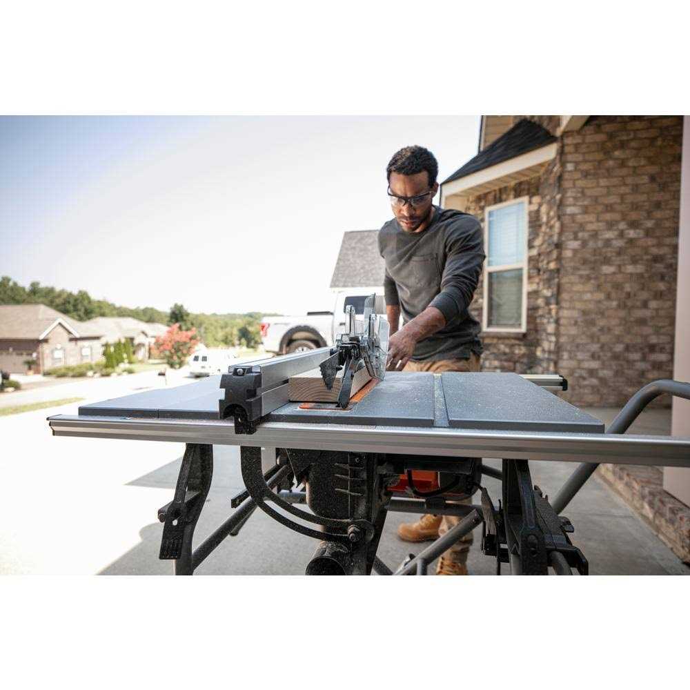 RIDGID 10 in. Pro Jobsite Table Saw with Stand - Shop Hardware Tools ...