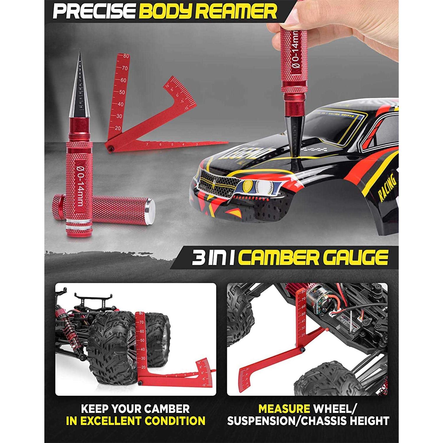 LAEGENDARY 25pc RC Car Repair Tool Kit for Drone, Boat, Plane, or Truck ...