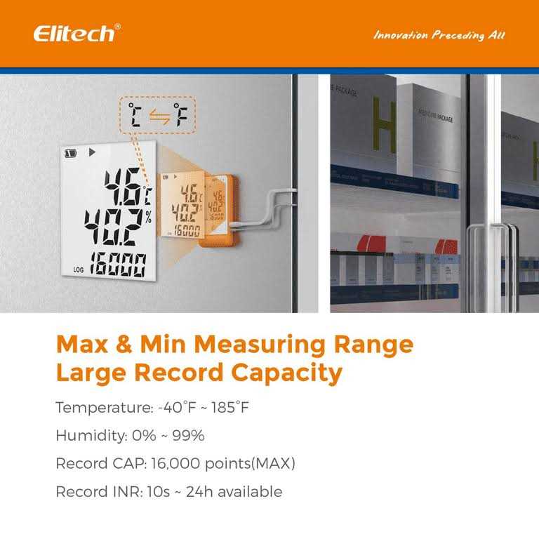 Elitech Temperature Humidity Digital Data Logger Thermometer - Shop ...