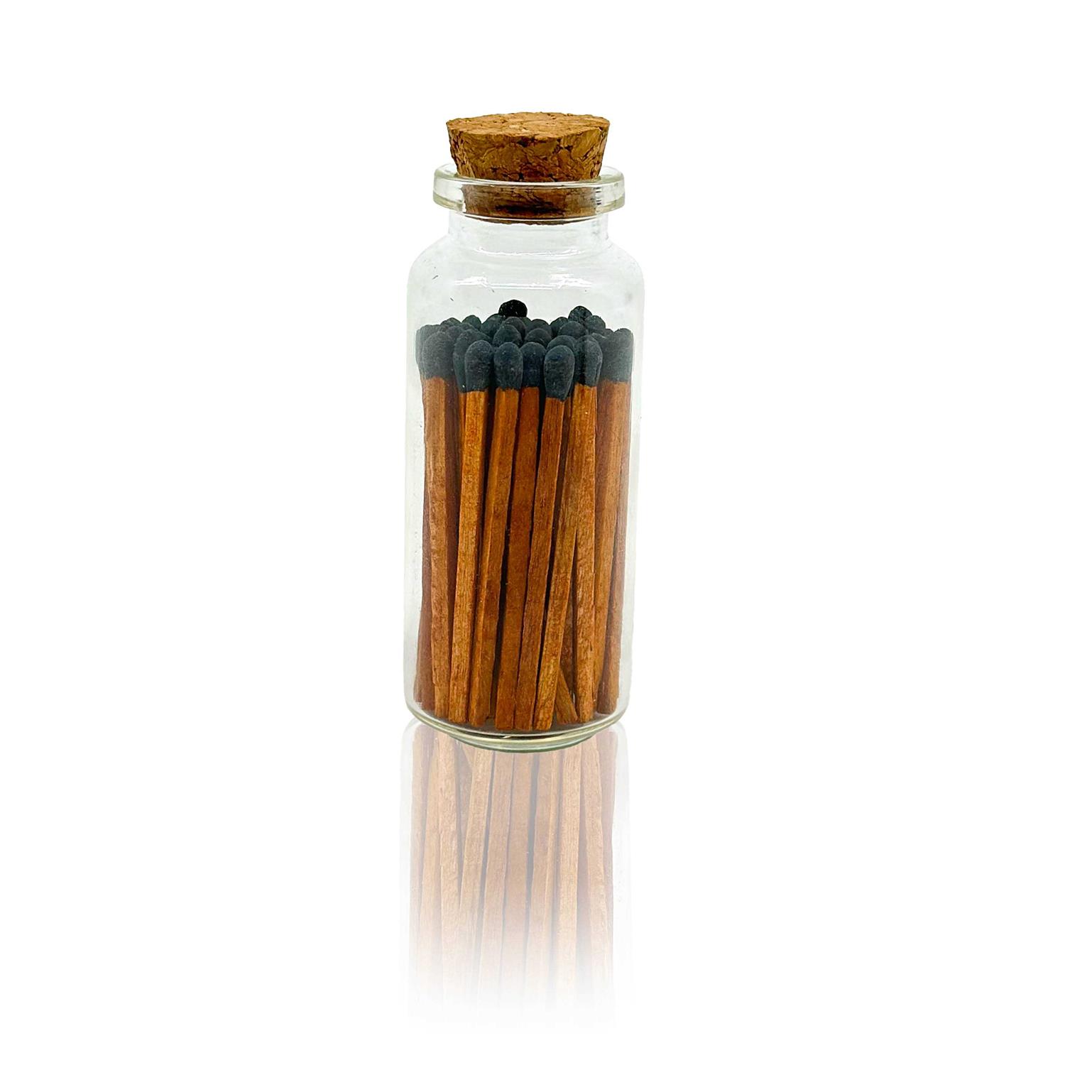 Chandler Studio Safety Matches in Jar Strike on Bottle Glass Jar 2 inch ...