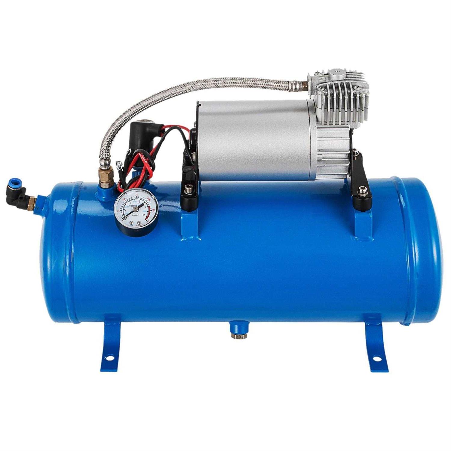 VEVOR 12V Train Horn Air Compressor with Tank 150psi Air Car Compressor ...