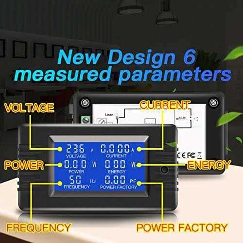 Morning Group AC Current Voltage Amperage Power Energy Panel Meter LCD ...