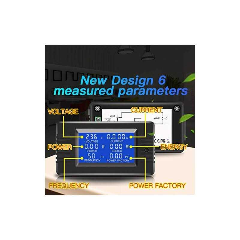 Morning Group AC Current Voltage Amperage Power Energy Panel Meter LCD ...