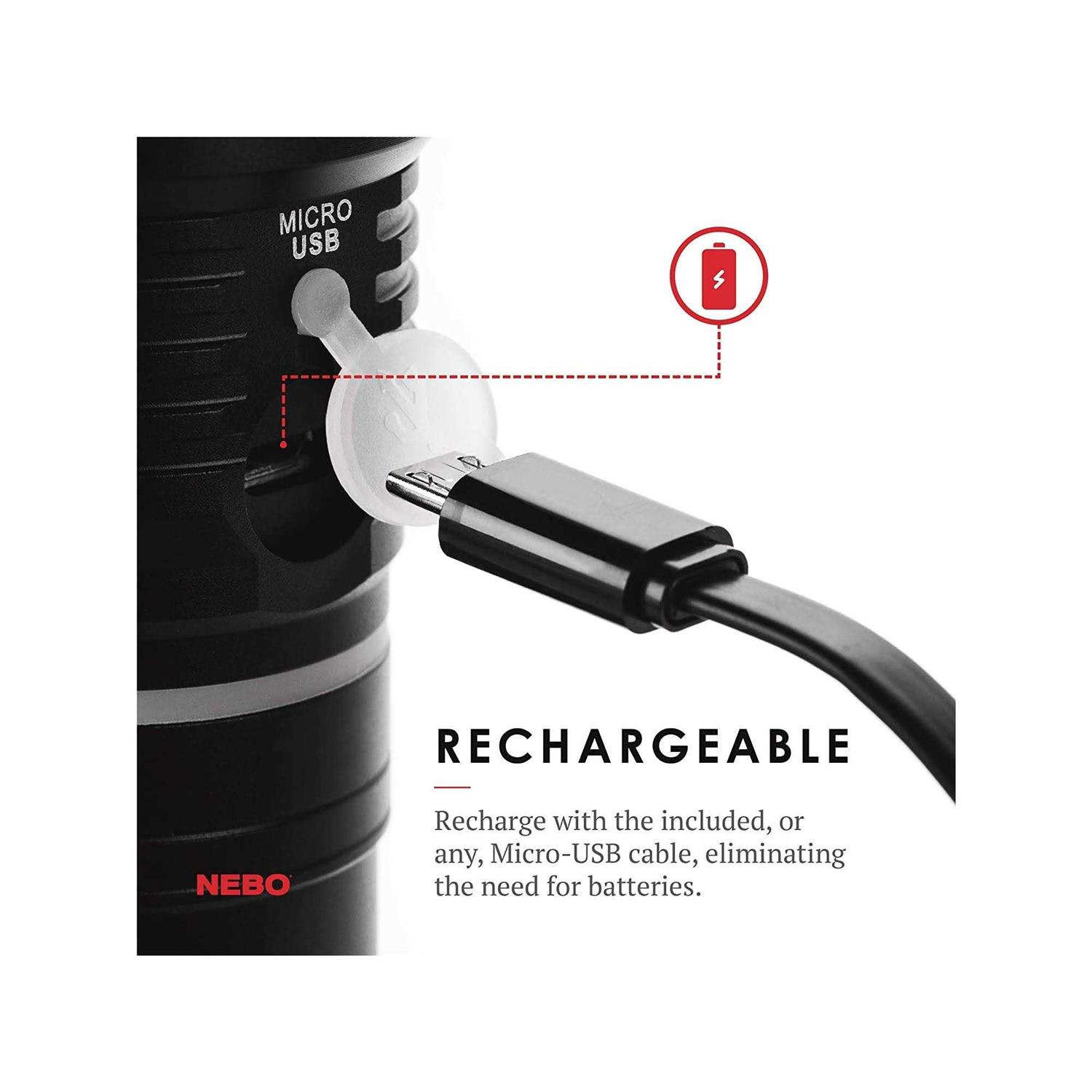 Nebo Slyde King Rechargeable Flashlight - Shop Hardware Tools for Work ...