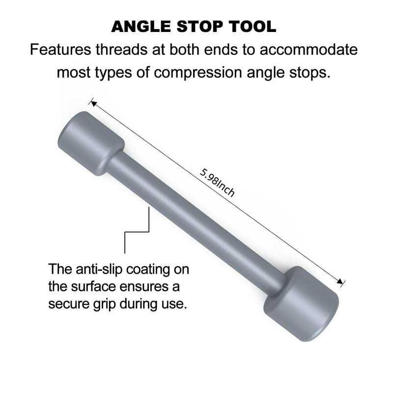 Holdly Angle Stop Wrench Angle Stop Removal Tool, Plumbing Wrench Tool ...