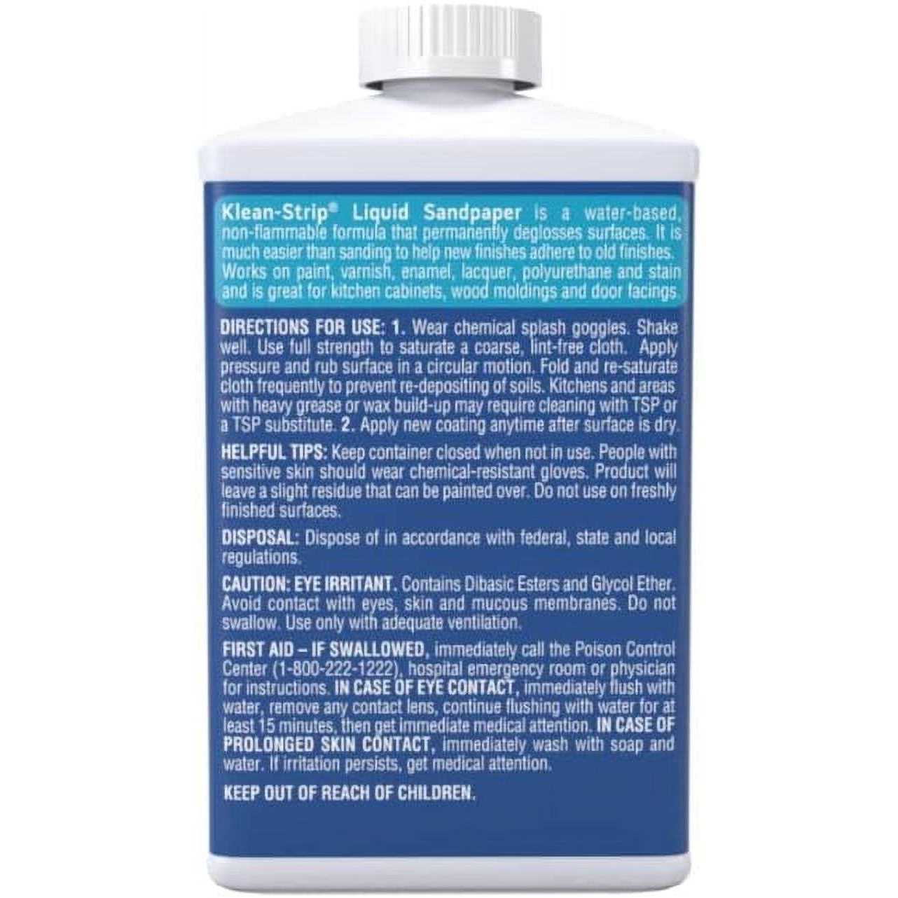 Klean-Strip Easy Liquid Sander Deglosser - Shop Hardware Tools for Work ...