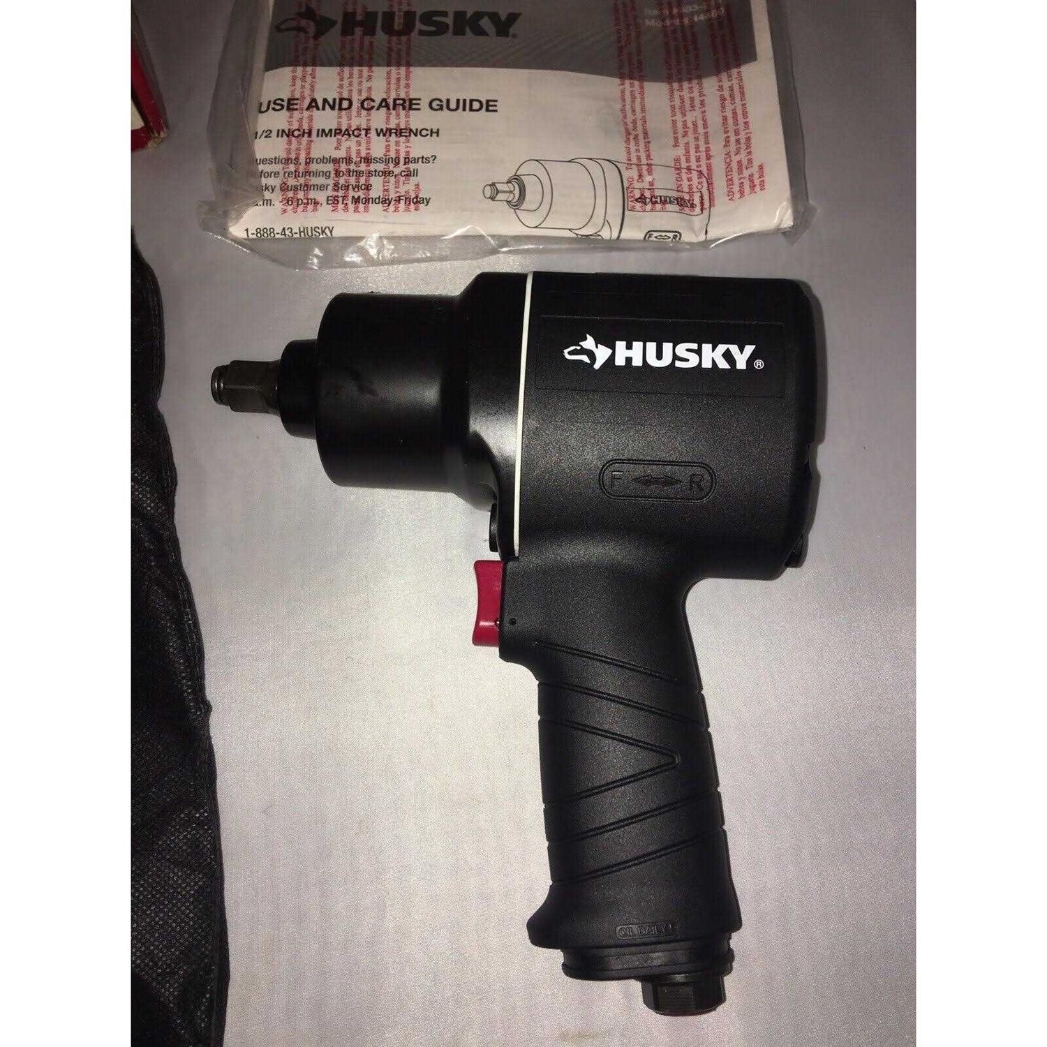 Husky 800 ft./lbs. 1/2 in. Impact Wrench - Shop Hardware Tools for Work ...