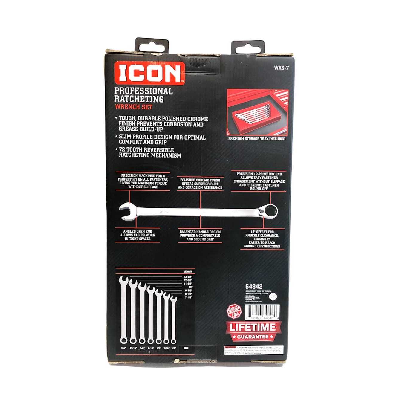Icon Professional Ratcheting Combination Wrench Set - Shop Hardware ...