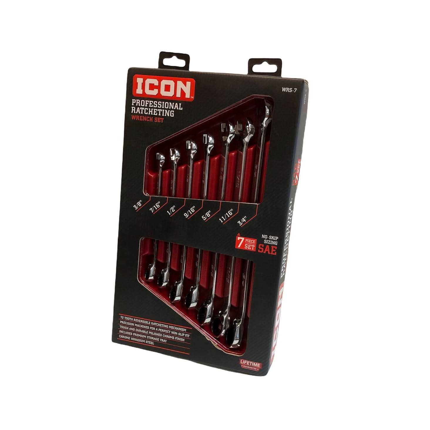 Icon Professional Ratcheting Combination Wrench Set - Shop Hardware ...