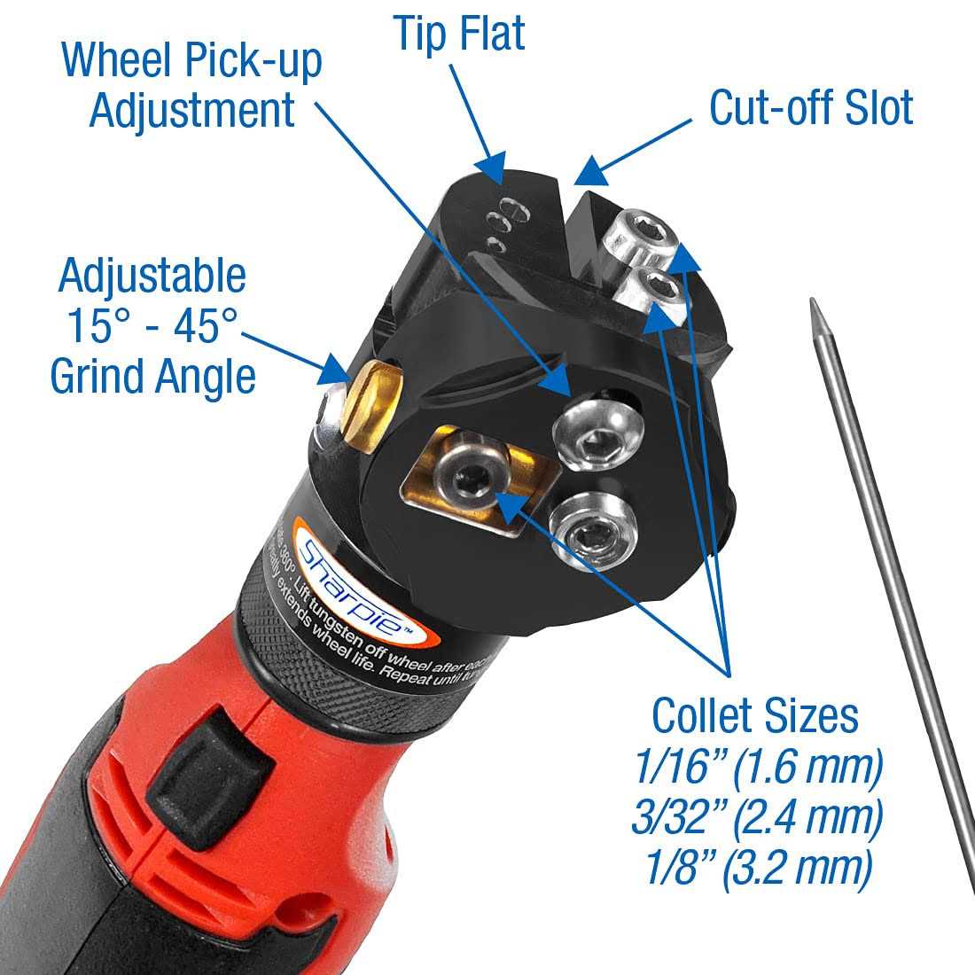 Sharpie DXCL Hand-Held Cordless Tungsten Sharpener Grinder - Shop ...