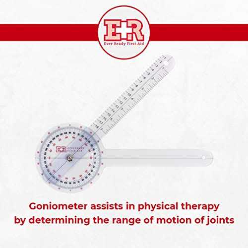 Ever Ready First Aid Plastic 12 Goniometer 360 Degree ISOM - Shop ...