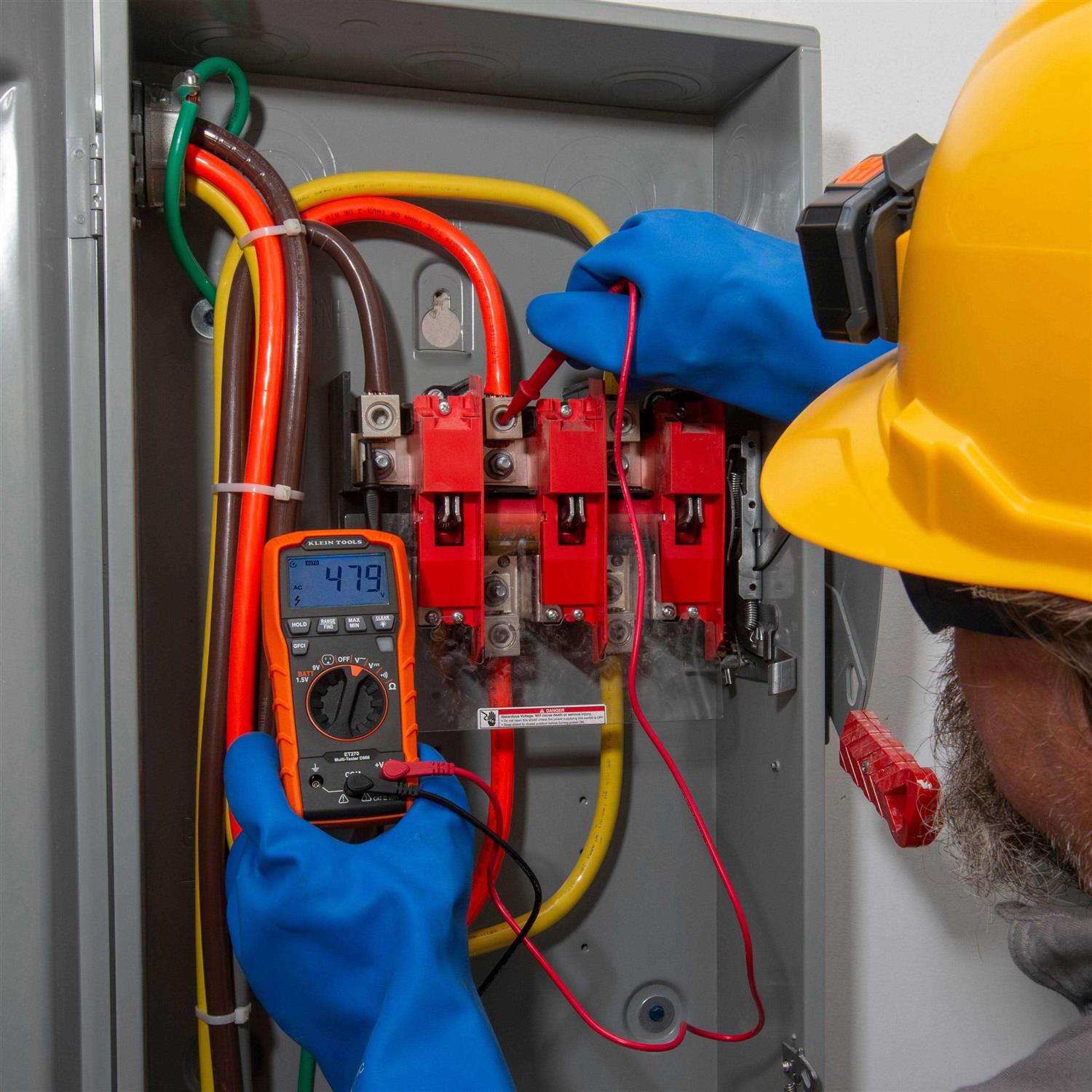 Klein Tools ET270 Digital Multi-Tester DMM with Receptacle Tester ...