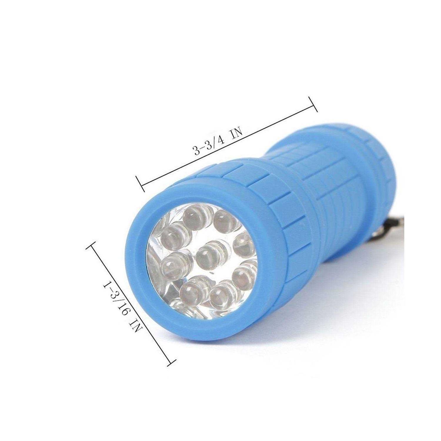 EverBrite 9-LED Flashlight 6-Pack Impact Handheld Torch Assorted Colors ...