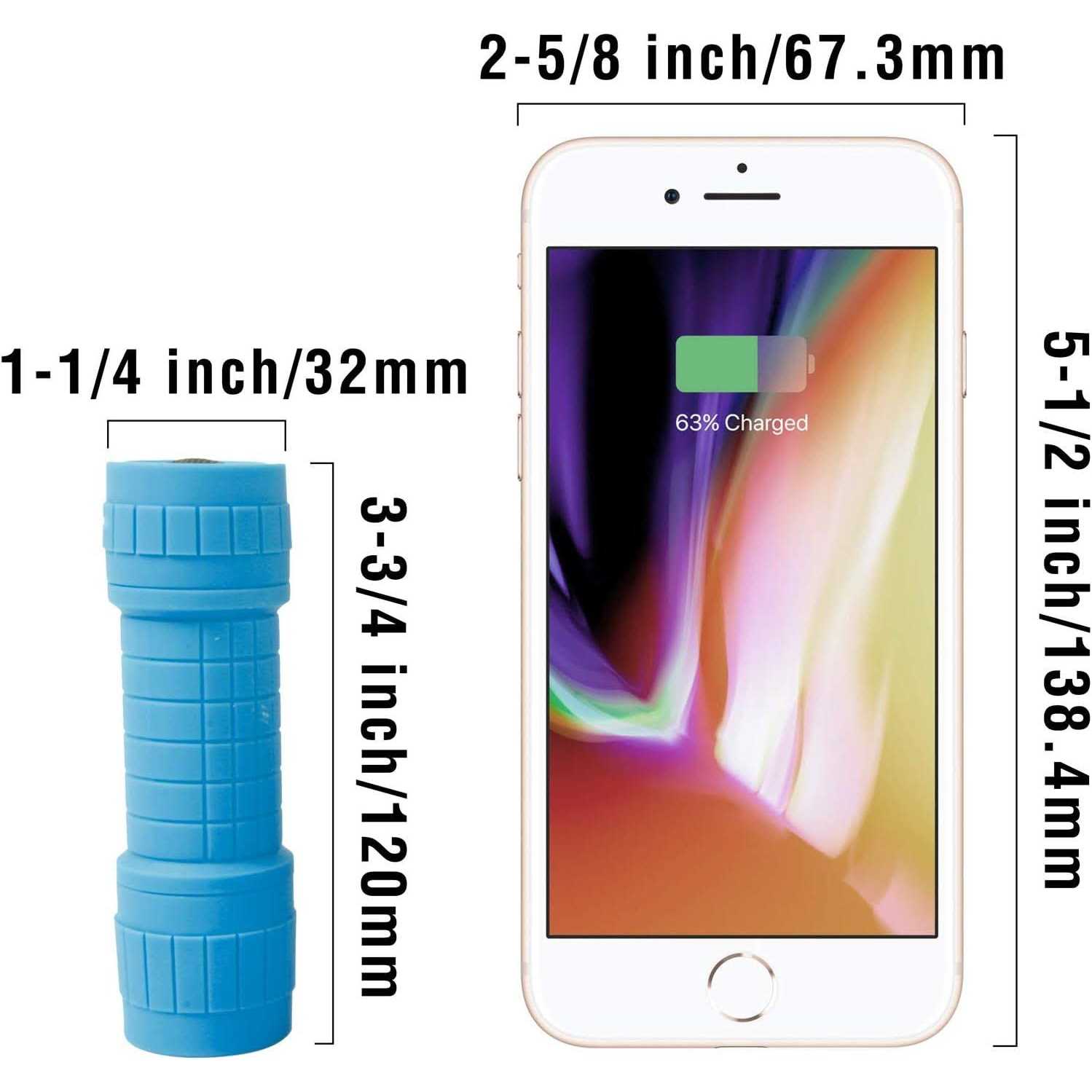 EverBrite 9-LED Flashlight 6-Pack Impact Handheld Torch Assorted Colors ...