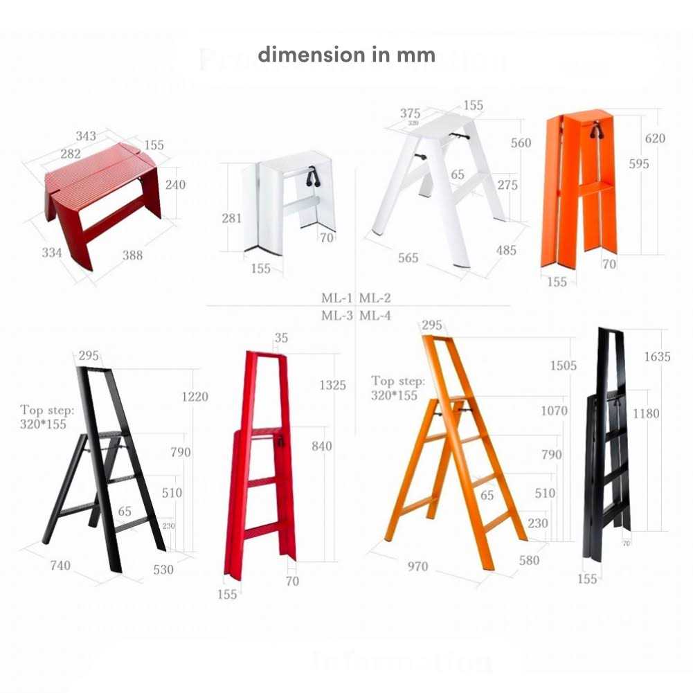 Hasegawa Ladders Lucano Step Ladder - Shop Hardware Tools for Work and Home