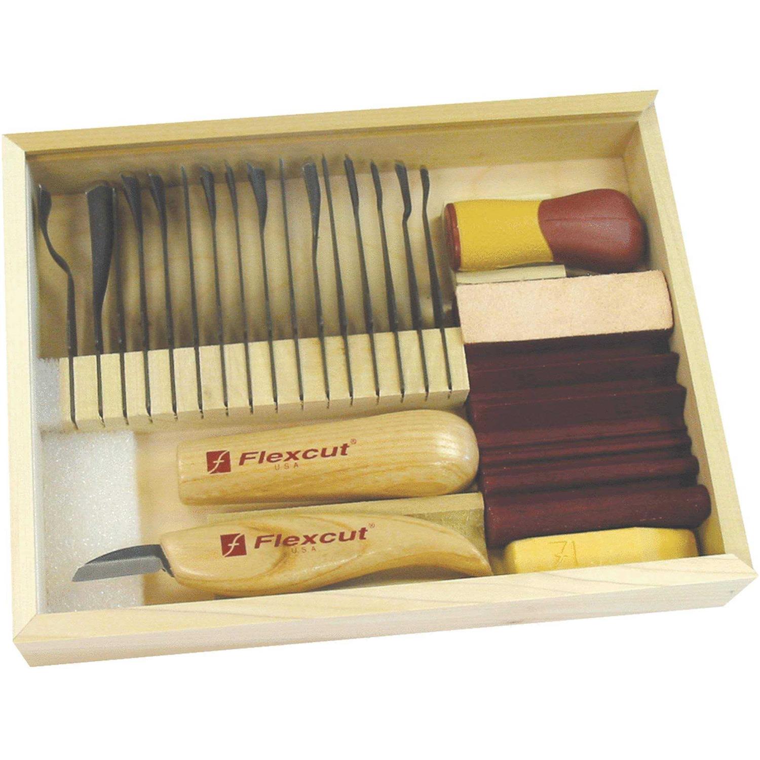 Flexcut Deluxe Starter Carving Set - Shop Hardware Tools for Work and Home
