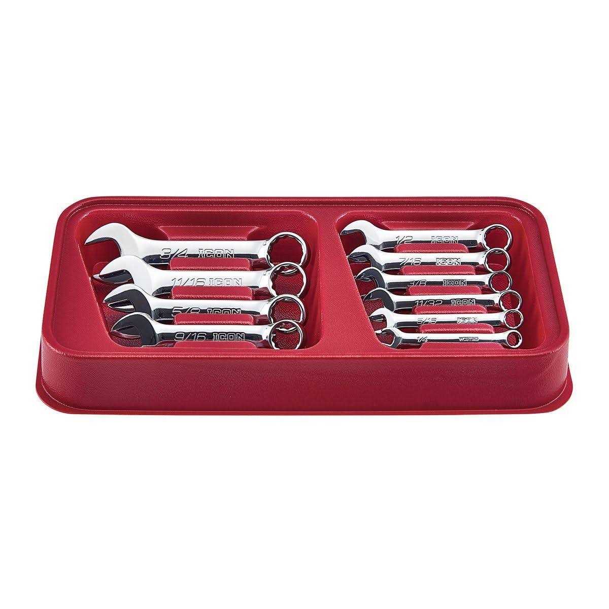 Icon Stubby Professional Combination Wrench Set - Shop Hardware Tools ...