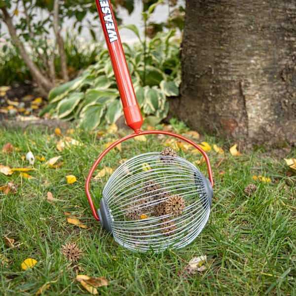 Garden Weasel 48 in. Weasel Nut Gatherer with Smooth Rolling Cage ...